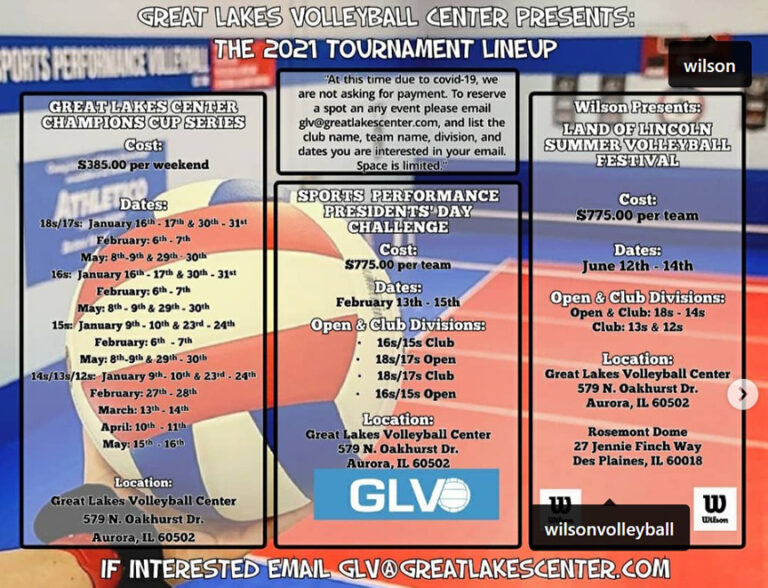 Great Lakes Volleyball Center 2021 Champions Cup, Presidents' Day ...